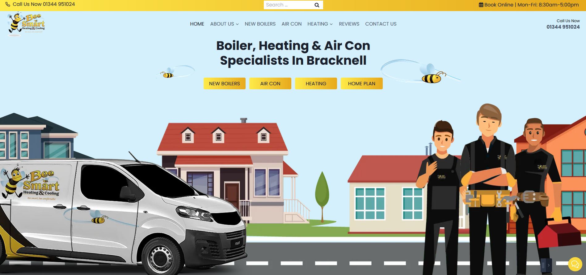 #1 Boiler, Heating & Air Con Experts | Bee Smart Group